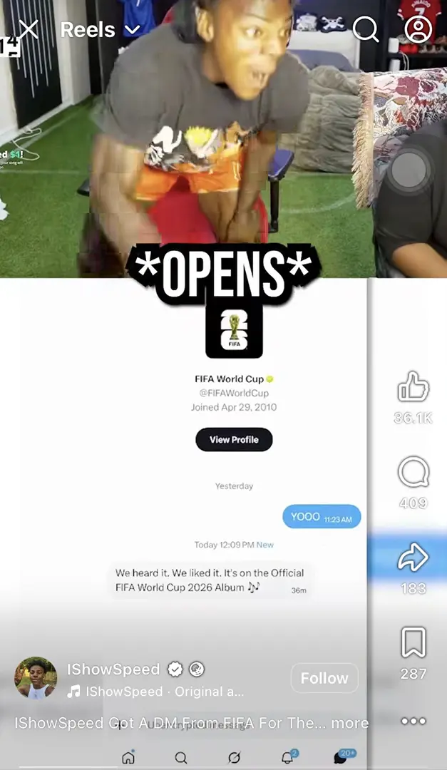 IShowSpeed World Cup 2026 Song "Champions" Is Now Officially on FIFA